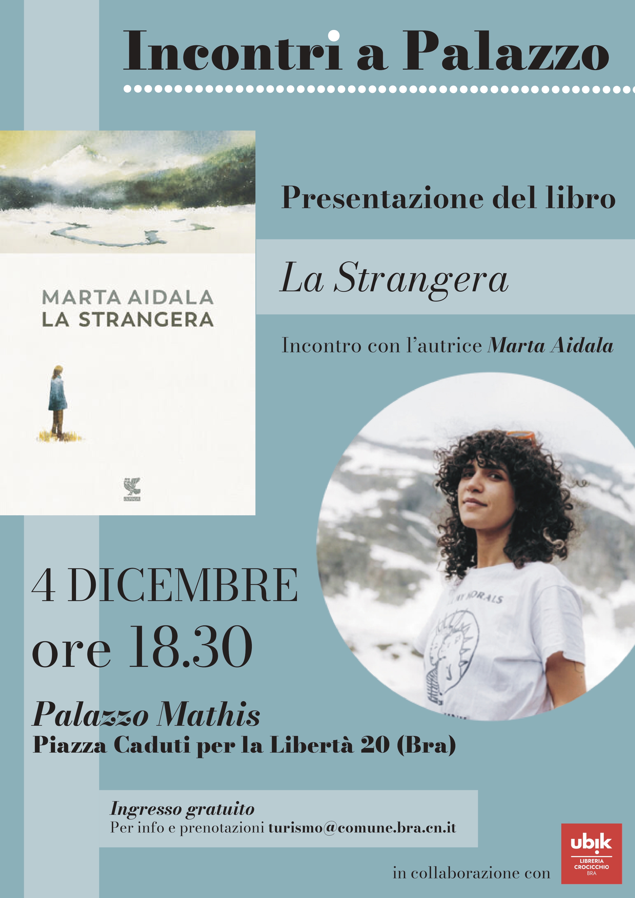 Incontri letterari a Bra: Marta Aidala presenta "La Strangera ...